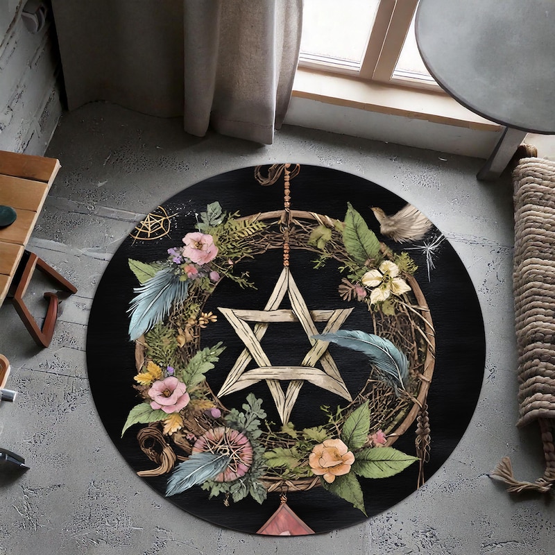 Pentacle Area Rug - Etsy