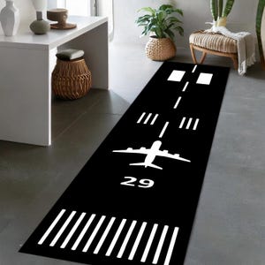 Airport Runway Road Rug | Kids Airplane Play Mat | Fun Flight Game ...