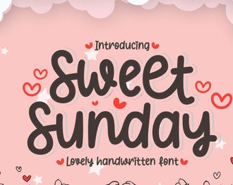 Ethereal Font, Cute Font, Script Font, Handwritten Font, Procreate Font ...