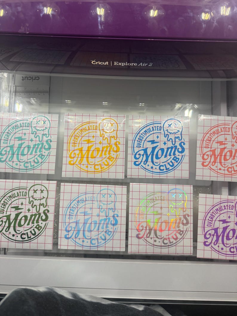 Overstimulated Mom’s Club Vinyl Decal | Motherhood | Bumper Laptop ...