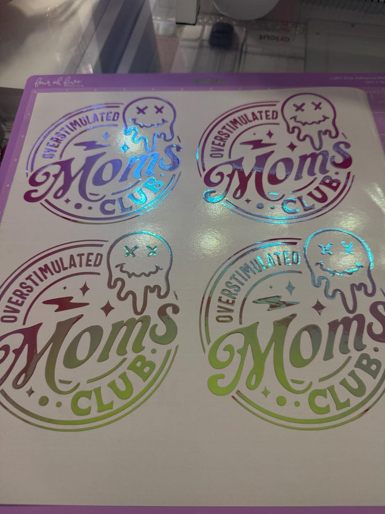 Overstimulated Mom’s Club Vinyl Decal | Motherhood | Bumper Laptop ...