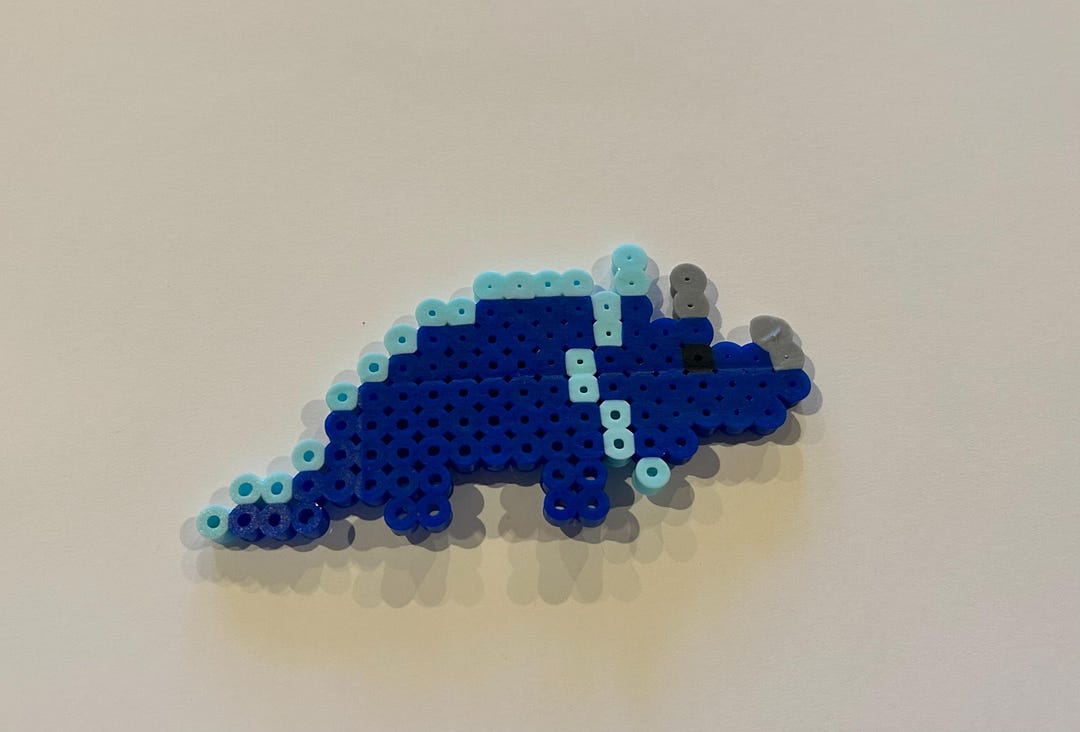 Perler Bead Art: Build Your Own Triceratops Dinosaur! - Etsy