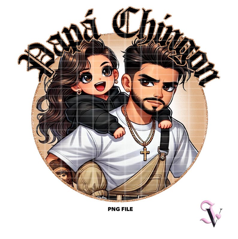 Papa Chingon Chicano Dad PNG Feliz Dia Del Padre Chibi Style Latino ...