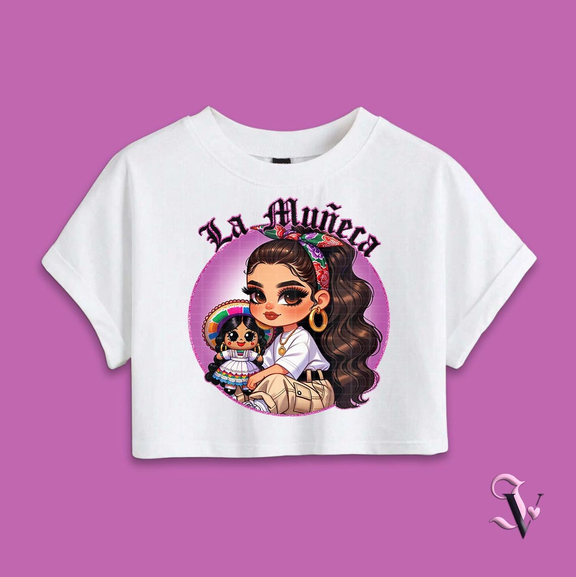 La Muneca Chicana PNG: Old School Chola Chibi Design (digital Download ...