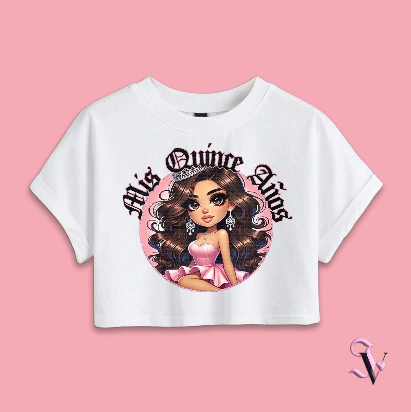 Chicana Quinceañera PNG: Latina Mis XV Años Chibi (digital Download) - Etsy