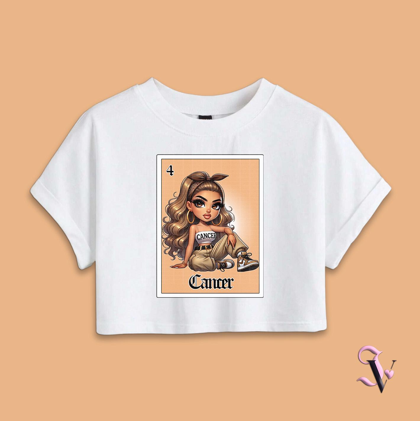 Cancer Loteria Card: Chicana Zodiac Chibi Design (PNG Digital Download ...