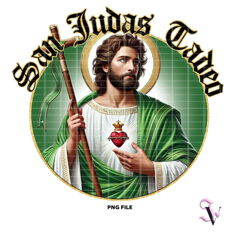 San Judas Tadeo Saint Jude Thaddeus Jude the Apostle Latino Design for ...
