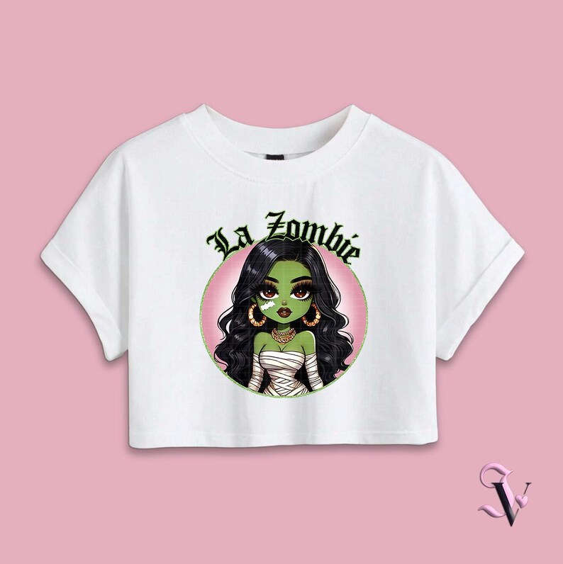 La Zombie Chicana PNG: Halloween Chibi Latina Design (digital Download ...