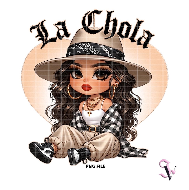 Chola Chibi PNG: Old School Latina Design (digital Download) - Etsy