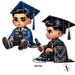 Chicano Graduation PNG Bundle El Graduado Chibi Style Latino Design for ...