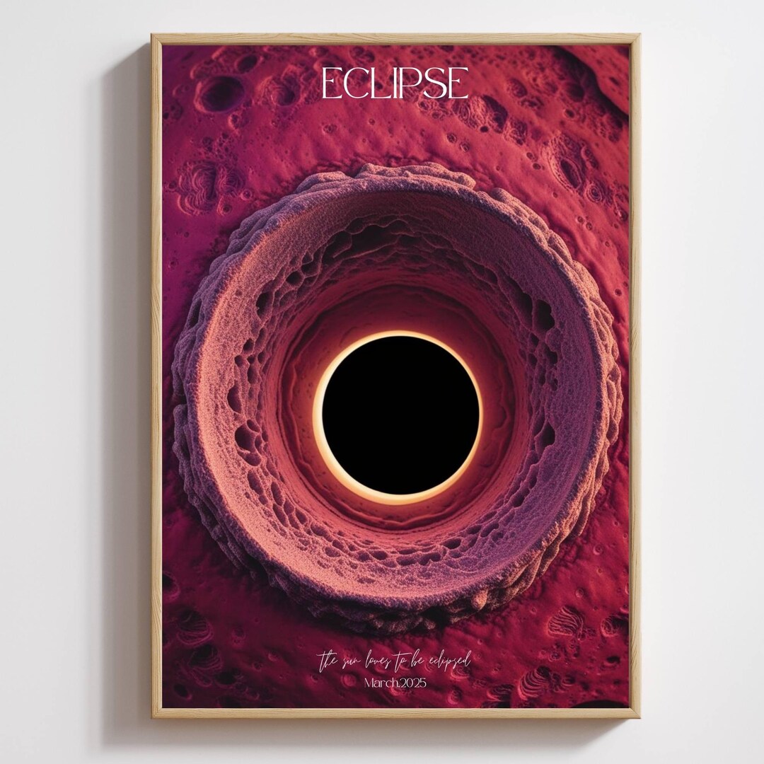 2 Solar Eclipse 2025 Digital Download, Eclipse Printable, Solar Eclipse Poster, Eclipse Digital ...