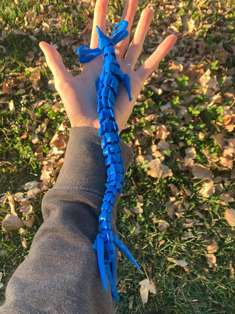 Multi-color - 3D Printed Articulated Reaper Leviathan - Subnautica ...