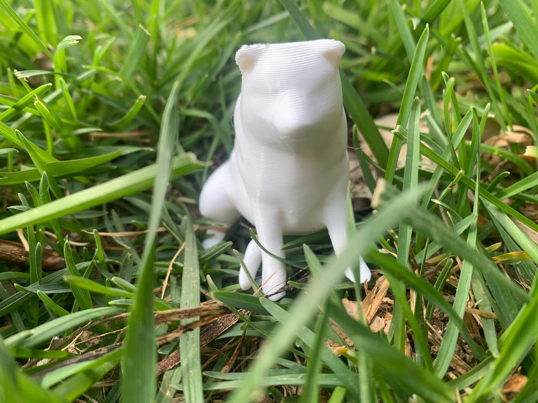 Cute 3D Printed Cheems / Doge Figure - Paintable Meme Collectible - Etsy