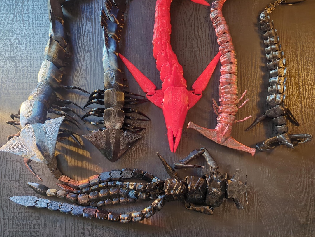 Leviathans - Articulated 3D Printed Subnautica Figures, Chelicerate ...