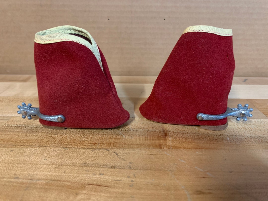 Vintage 1950's Dolly's Doll Cowboy Boots With Metal Spurs - Etsy