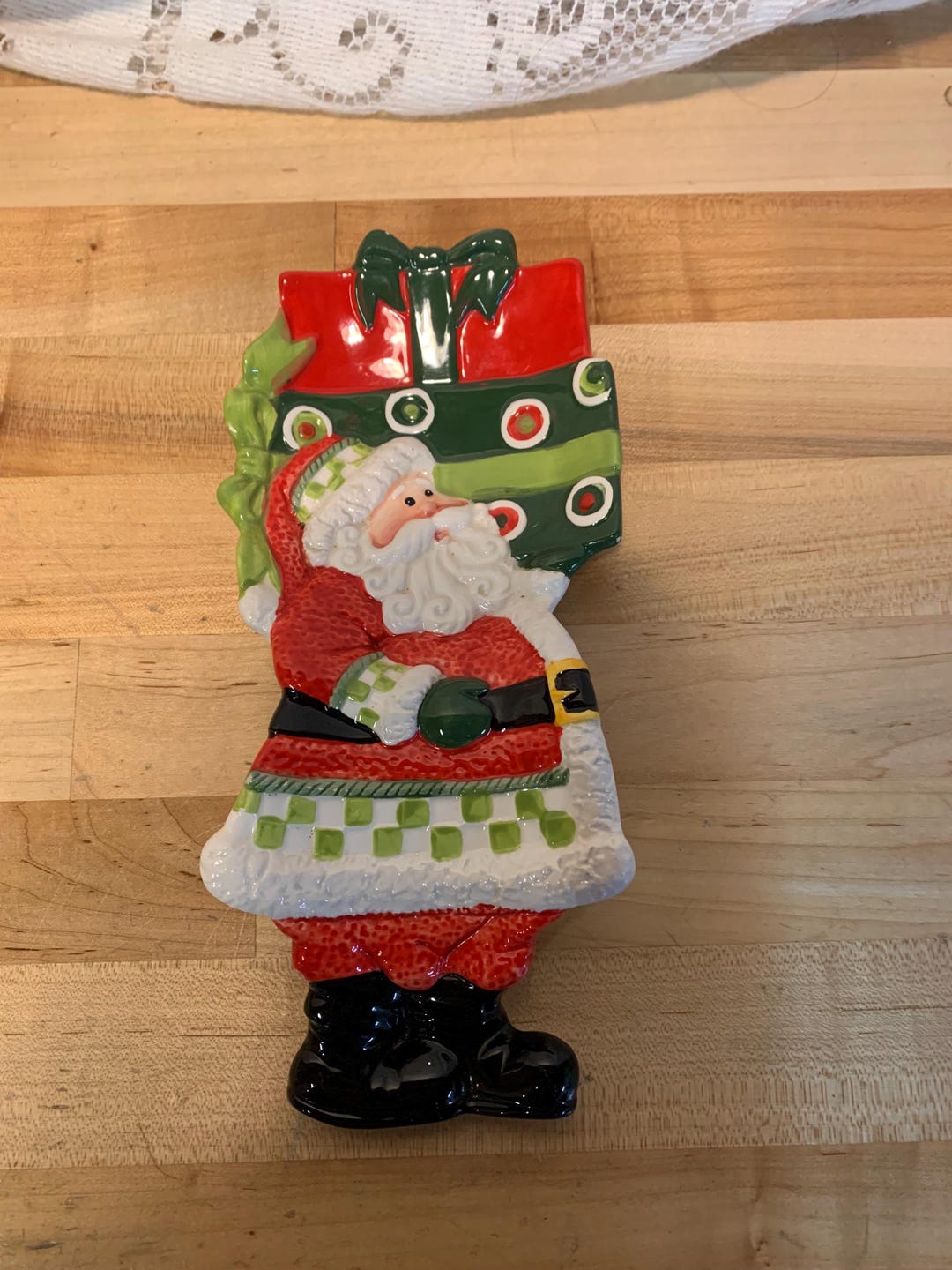 Fitz and Floyd Christmas Santa Spoon Rest - Etsy