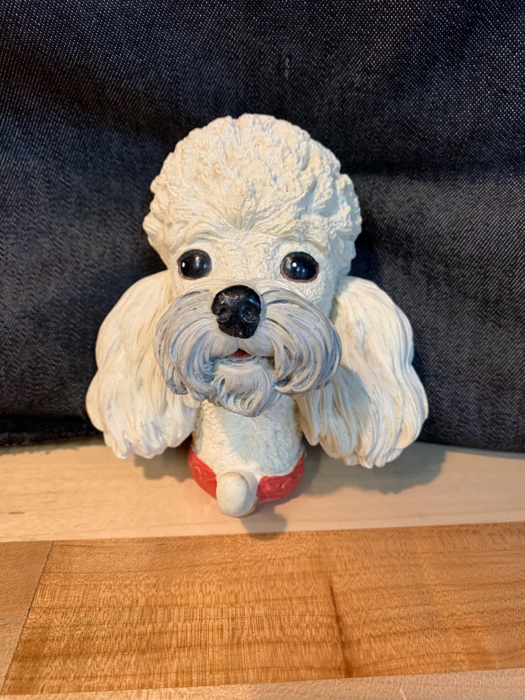 Vintage Poodle Chalkware Head Hook - Etsy