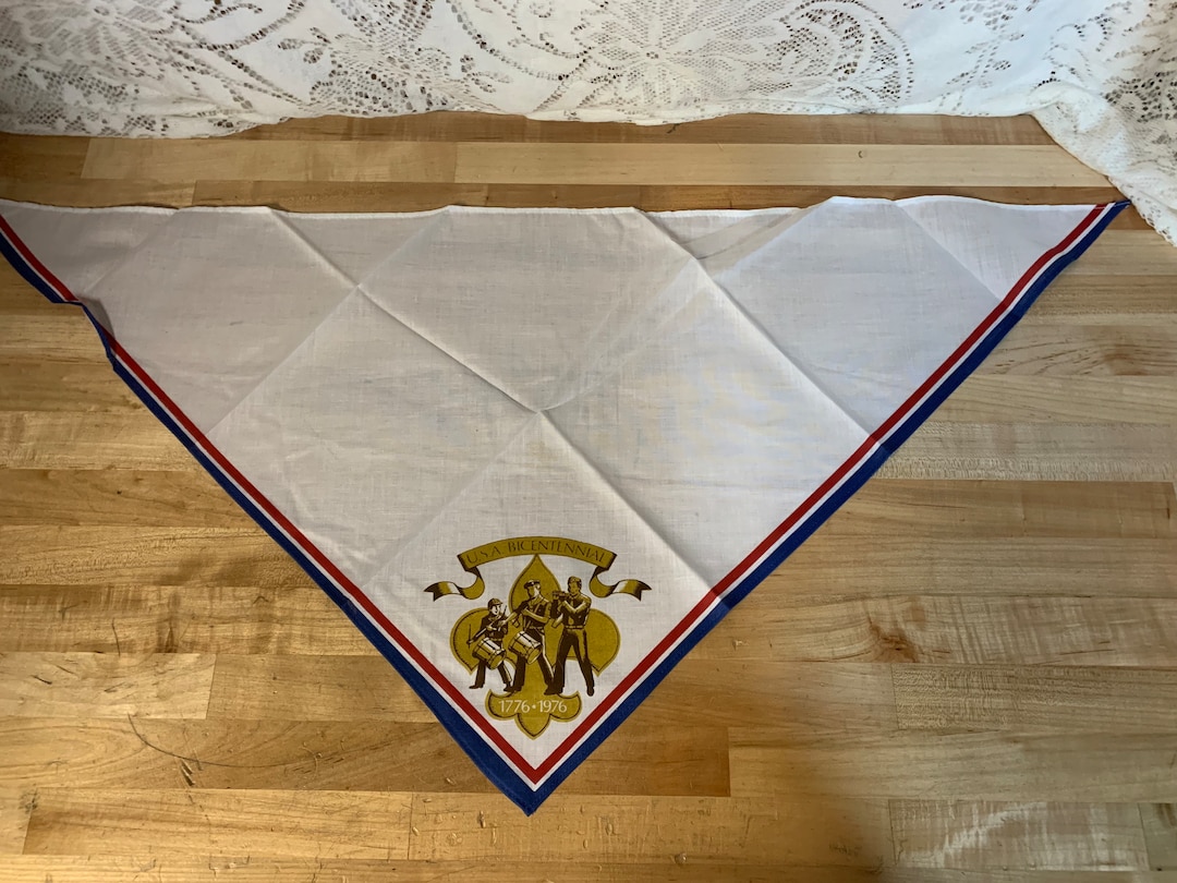 Vintage Boy Scout USA Bicentennial Neck Scarf 1776-1976 - Etsy