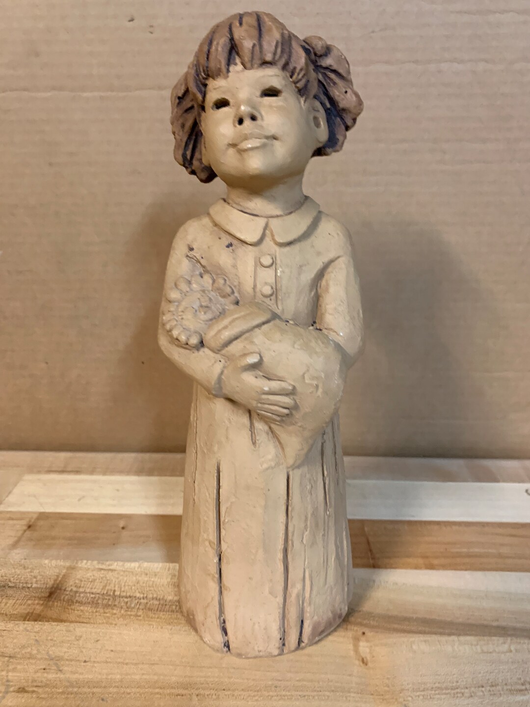 Vintage Lee Bortin Originals Chicago Little Girl Standing With Raggedy ...