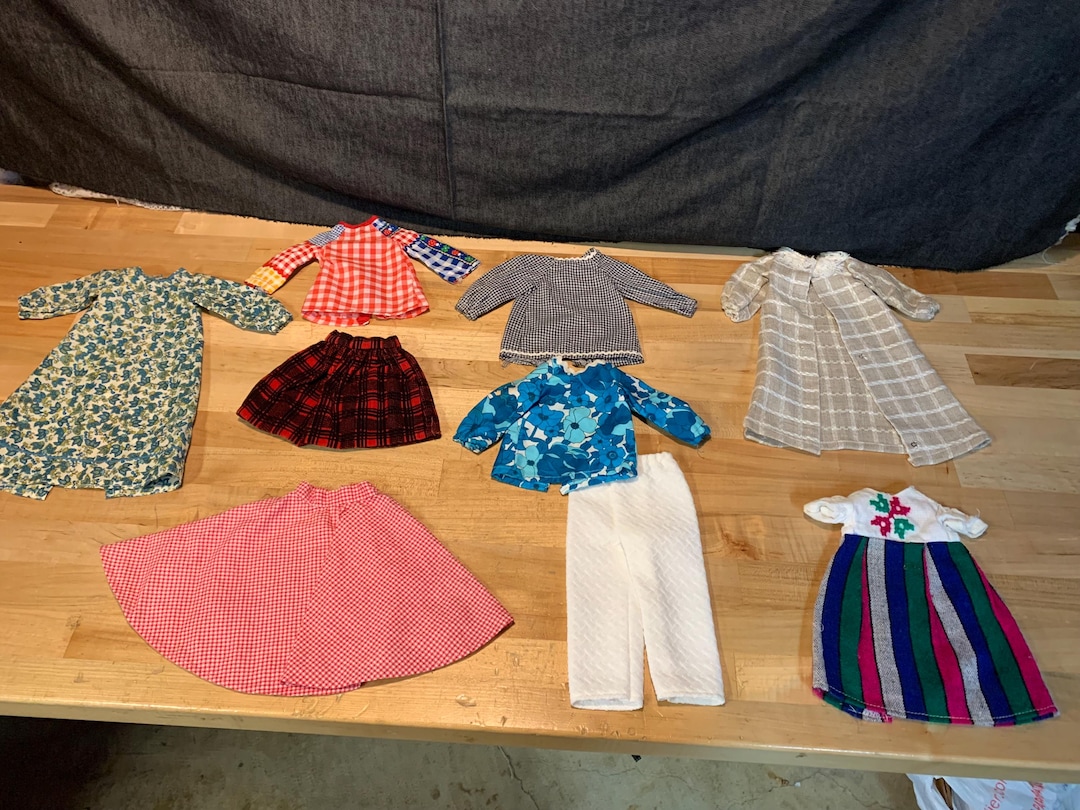 10 Pieces of Vintage Handmade Doll Clothing for Fashion Dolls - Etsy