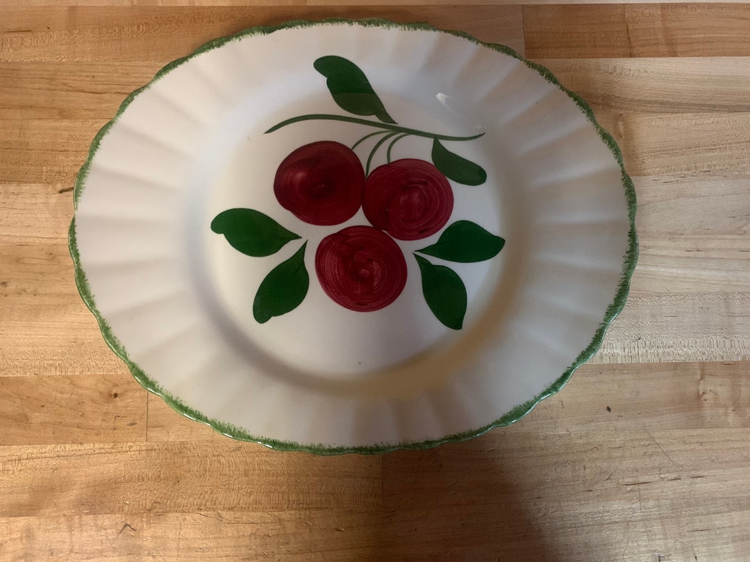 Vintage Blue Ridge Apple Trio Oval Platter - Etsy