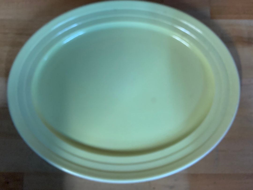 Vintage 12 Inch Hazel Atlas Moderntone Pastel Yellow Serving Platter - Etsy