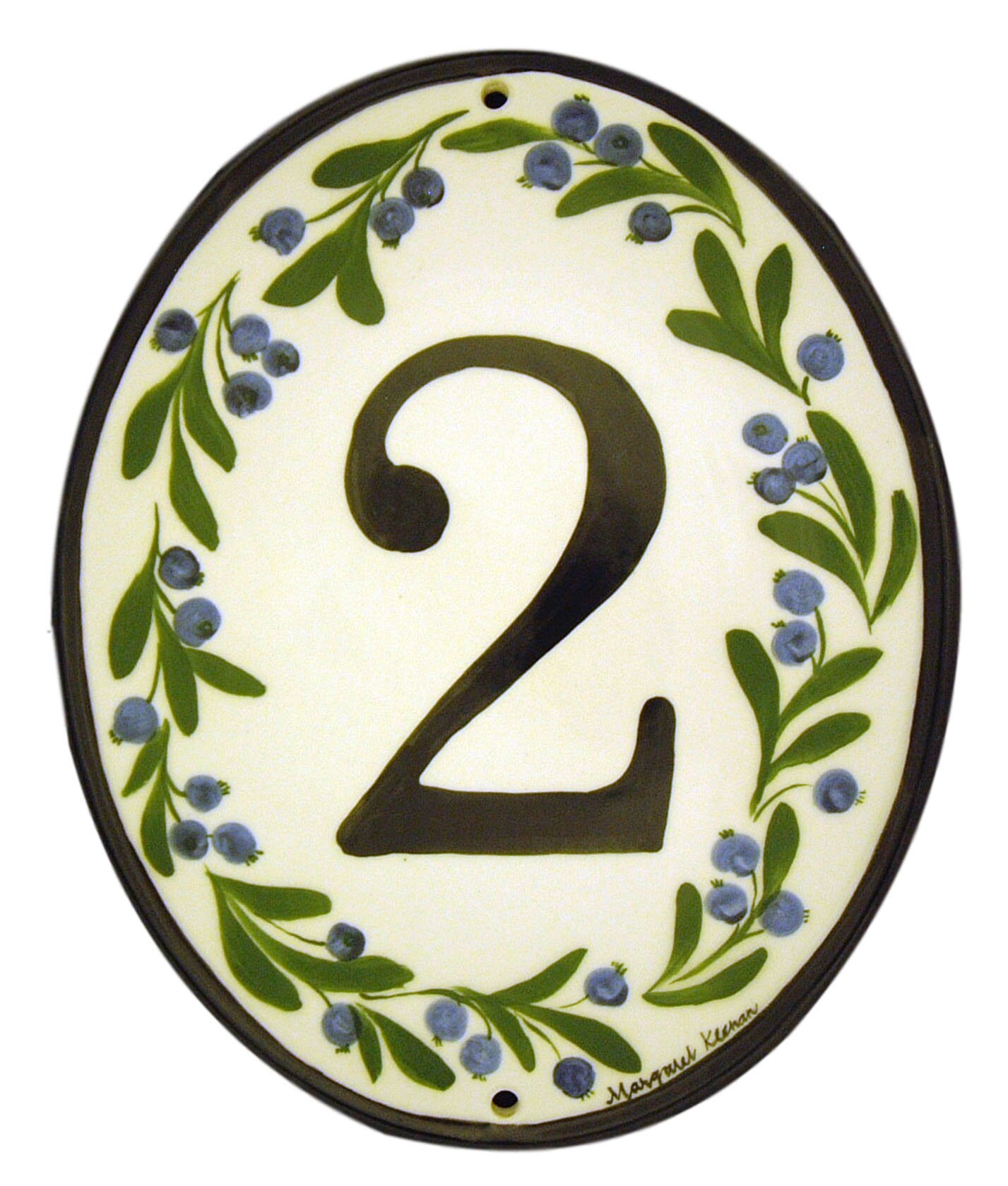 Custom Painted Ceramic Address Sign / Personalized House Plaque by ...