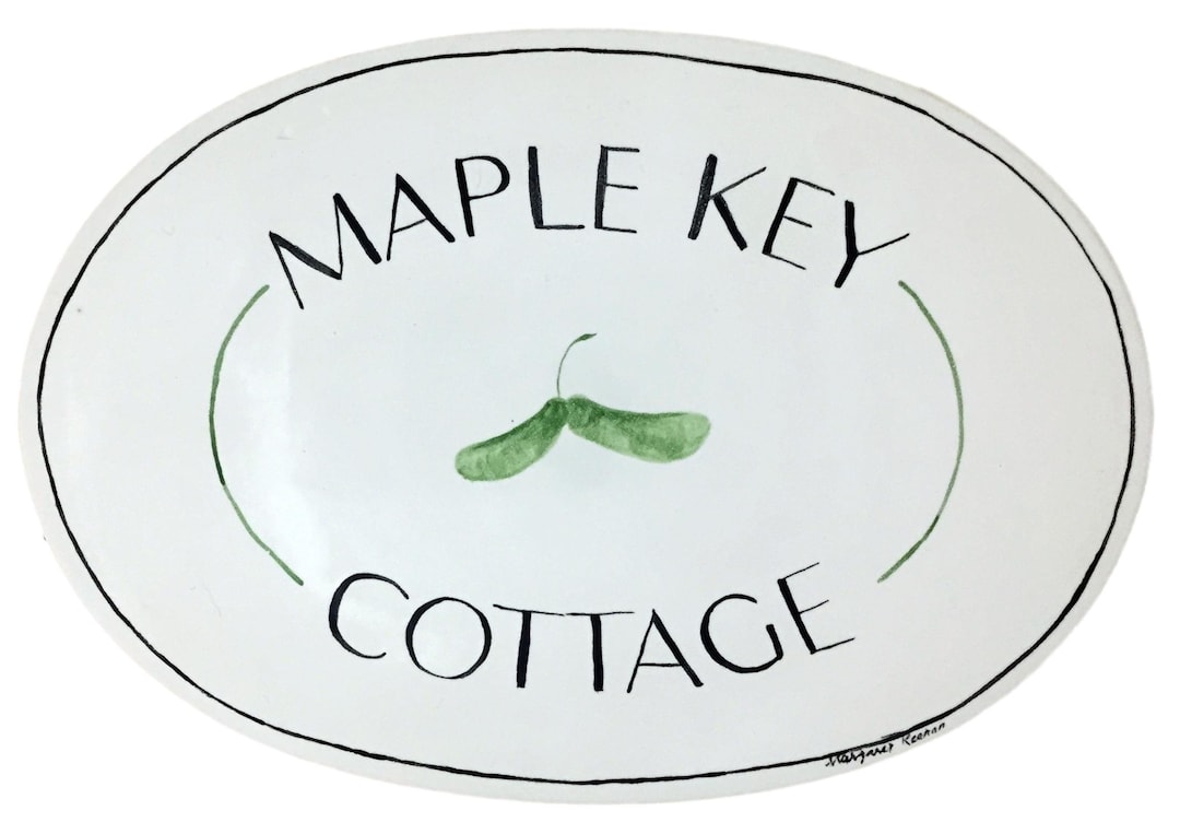 Custom Painted Ceramic Cottage Sign – Personalized Address Plaque - Etsy