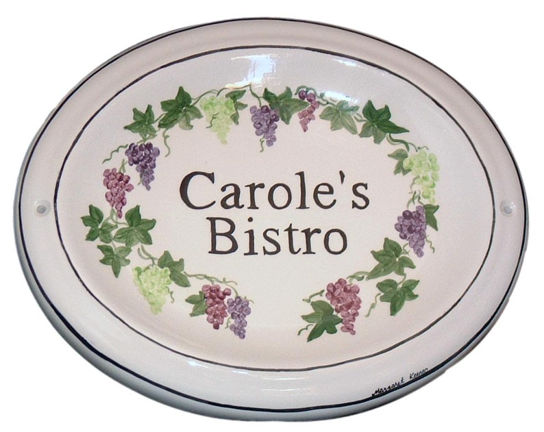 Custom Painted Ceramic House Sign – Personalized Wedding Plaque - Etsy