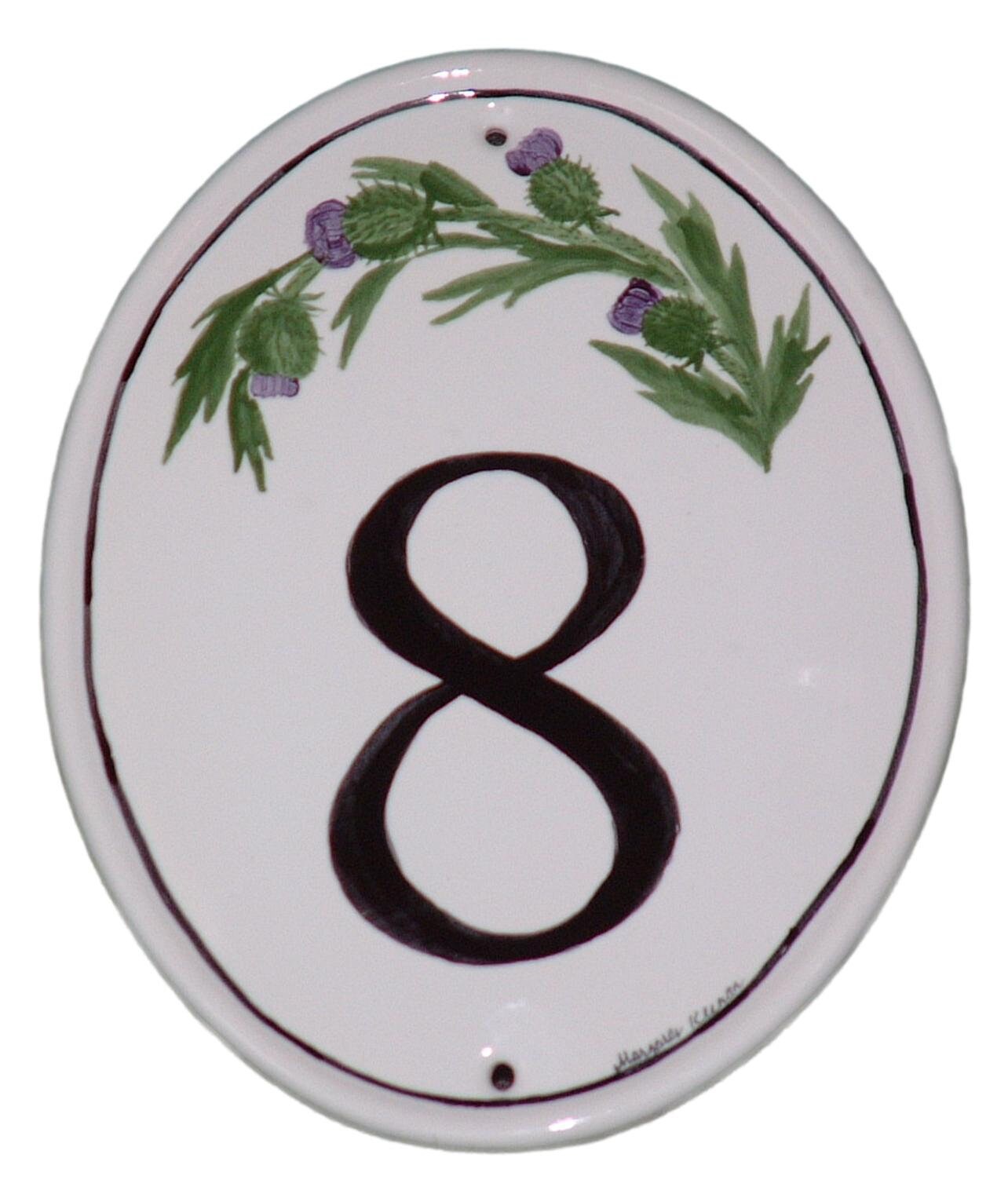 Custom Painted Ceramic Address Sign / Personalized House Plaque by ...