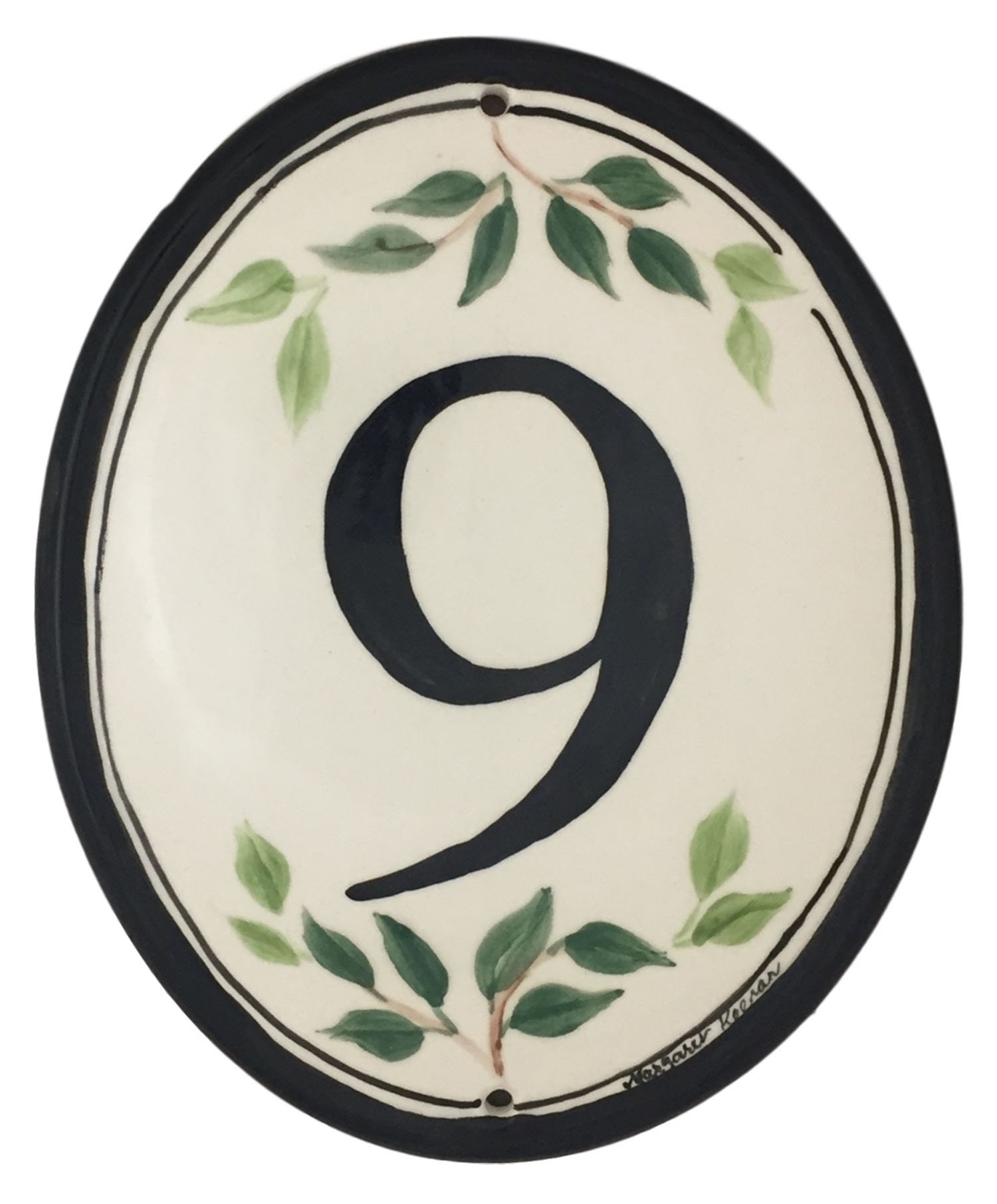 Custom Painted Ceramic Address Sign / Personalized House Plaque by ...