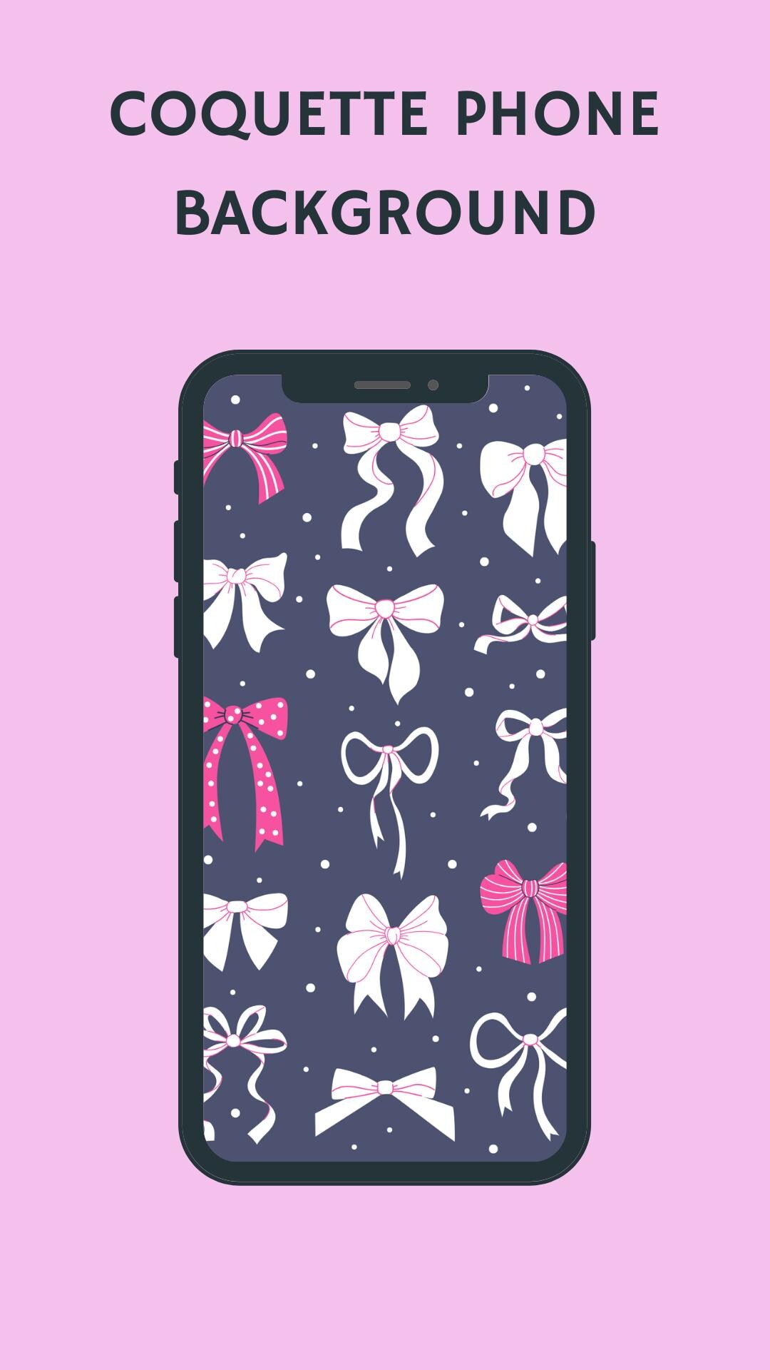 Cute Coquette Phone Background, Pink Coquette, Blue Coquette, Cream ...