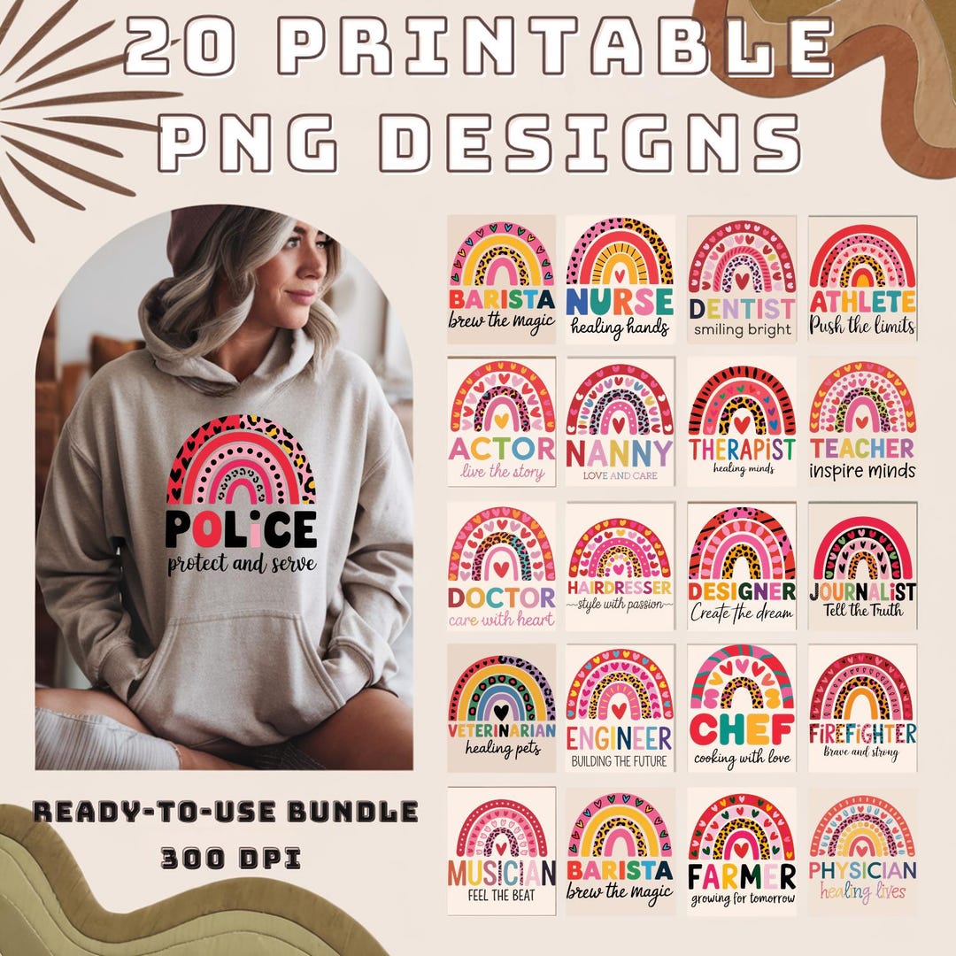 Occupation PNG Bundle: Vintage Career Clipart (digital Download) - Etsy