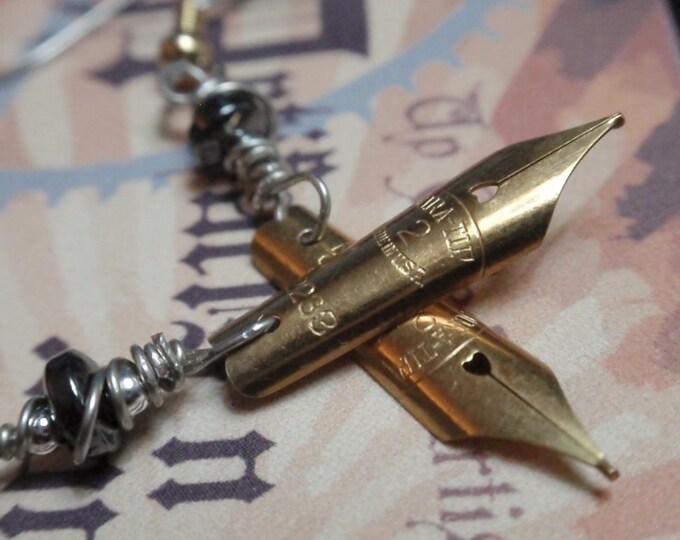 Small Fountain Ink Pen Nib Earrings the Artist Statement. Dura Tip N0 2 ...