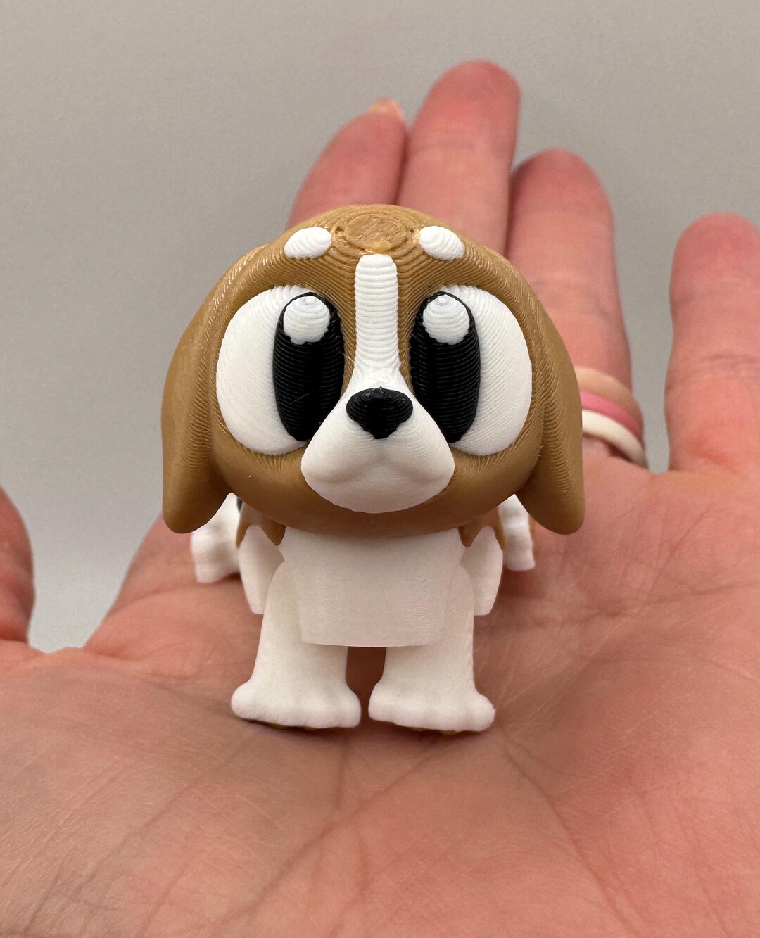 3D Printed Beagle • Articulated Poseable Dog Figurine • Handmade ...