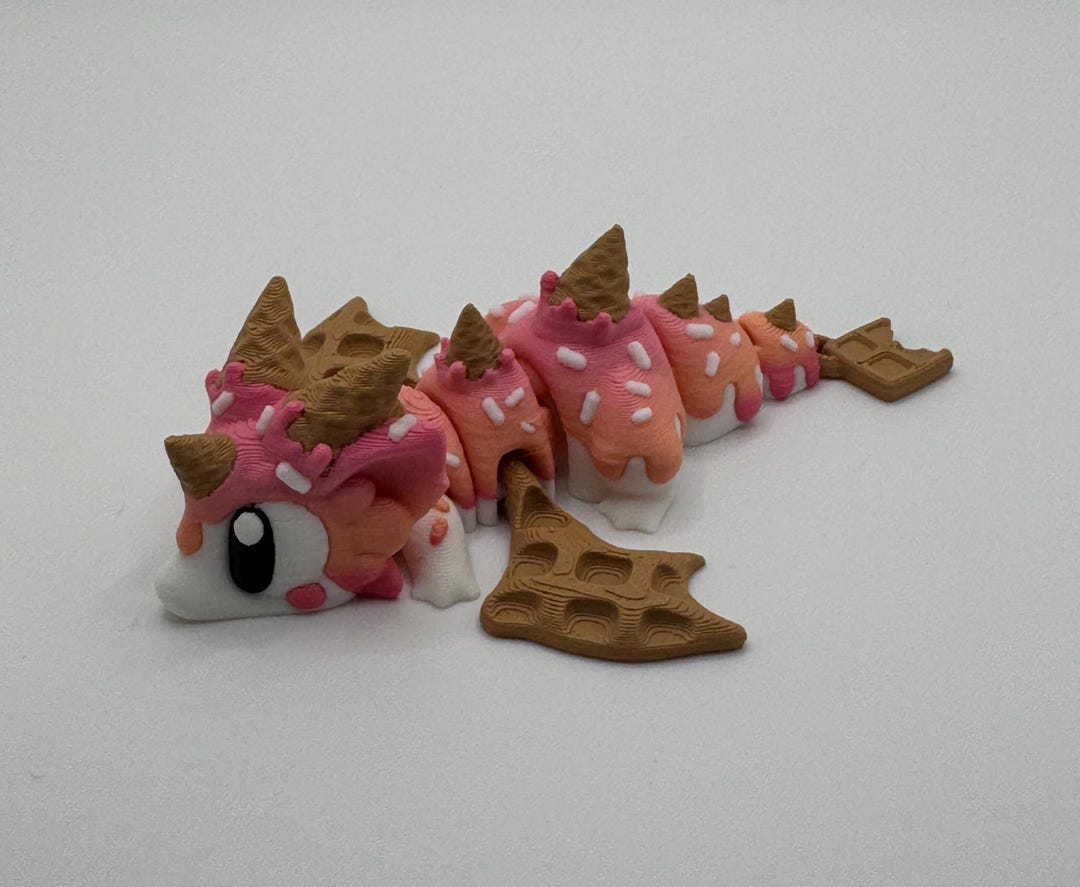 Sugar Rush Dragon – 3D Printed Ice Cream Fantasy Dragon | Designed by ...