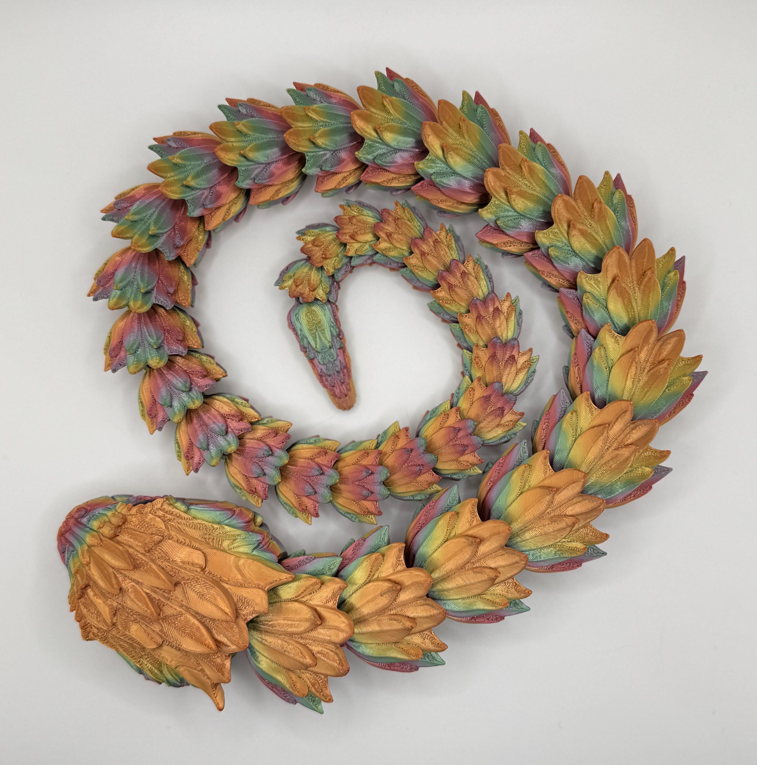 3D Printed Articulated Snake – Fire Bush Viper - Etsy