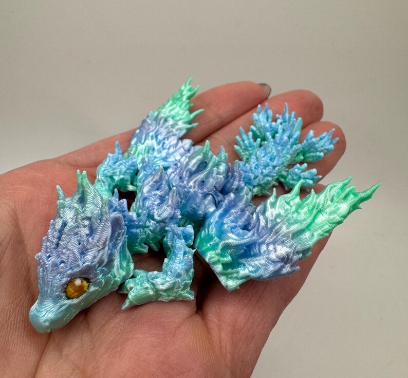 3D Printed Articulated Phoenix Fire Dragon | Cinderwing3d Design ...