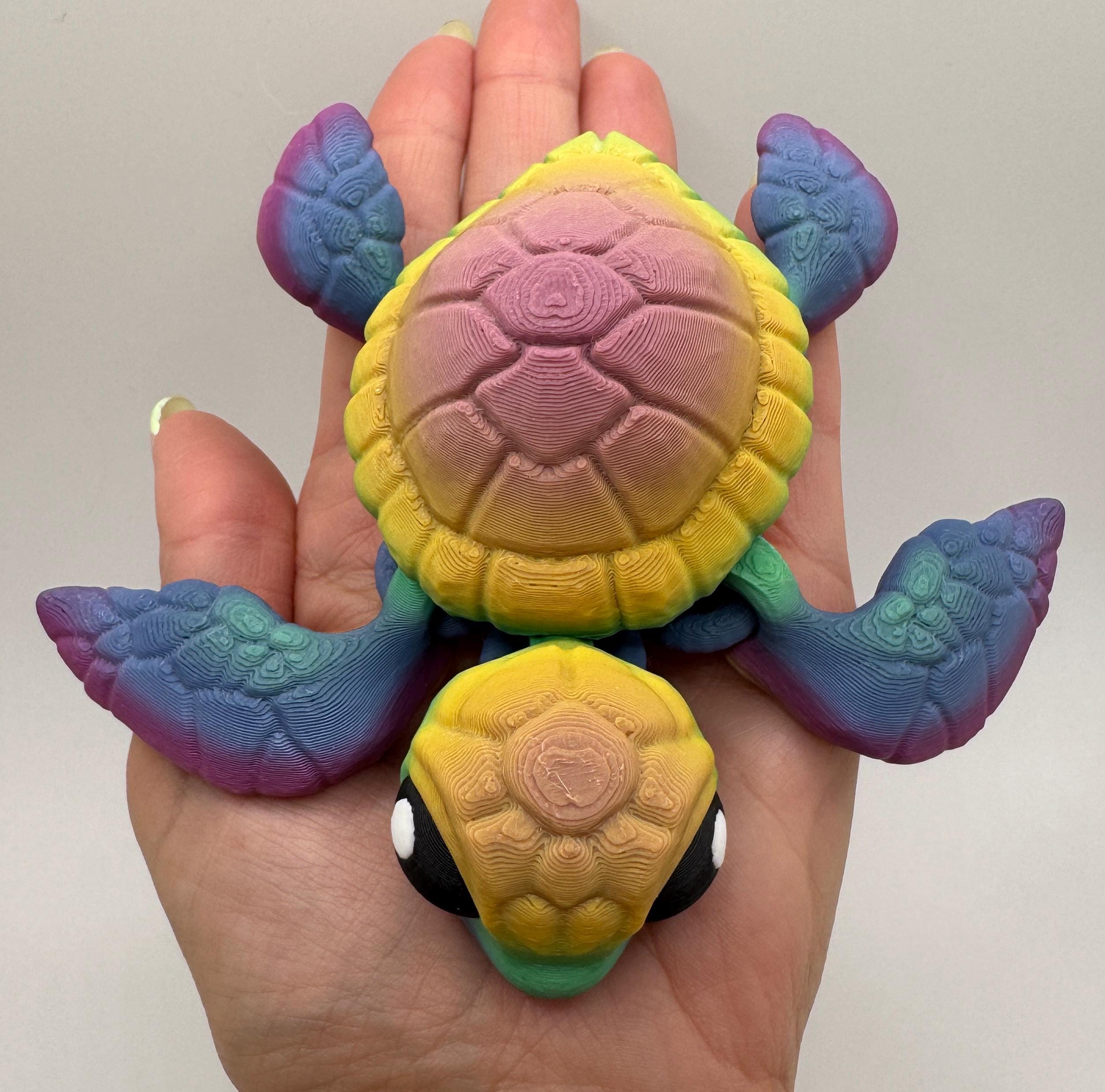 3D Printed Articulated Sea Turtle | Cinderwing3d Design | Poseable ...