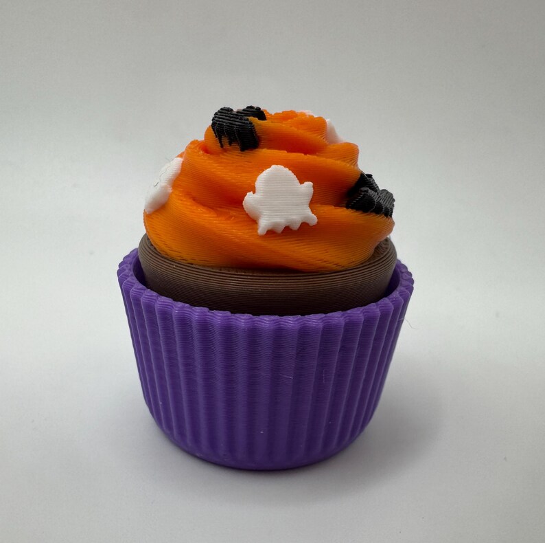 3D Printed Halloween Cupcake Clickers • Fidget Toy • Witch Hat Cupcake ...