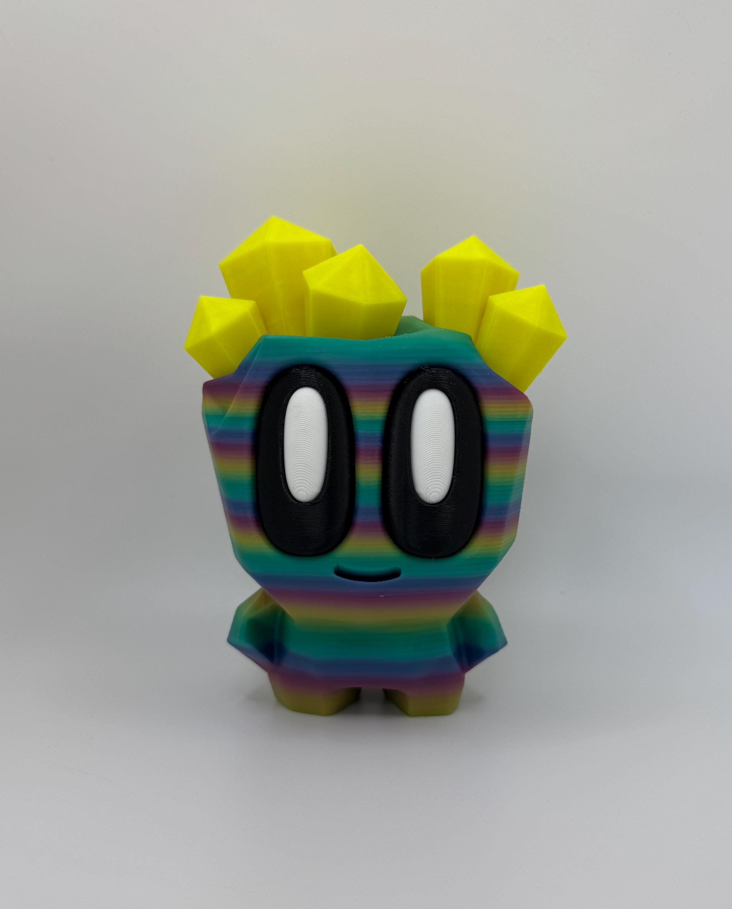 Mega 3D Printed Pet Rock With Glow-in-the-dark Crystals – Blob Lab ...