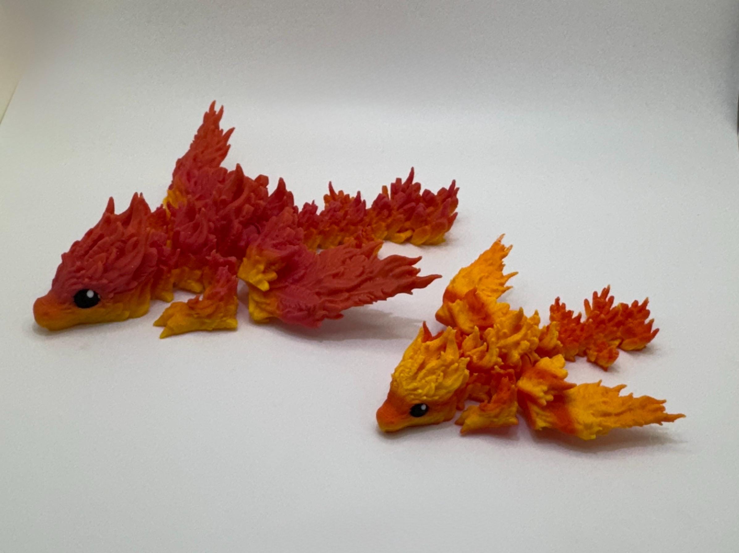3D Printed Articulated Phoenix Fire Dragon | Cinderwing3d Design ...