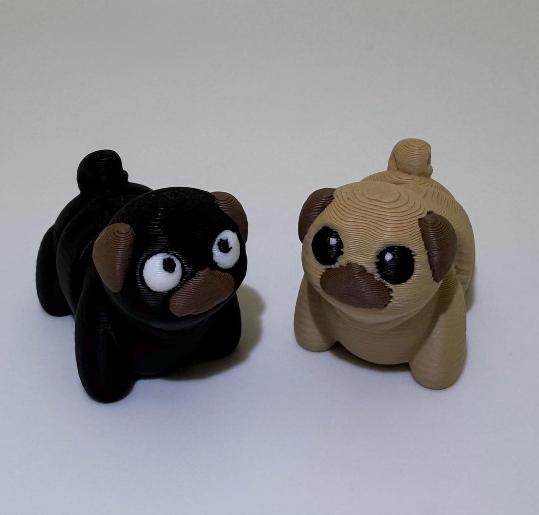 Adorable 3d-printed Pug Figurines – Perfect for Pug Lovers! - Etsy