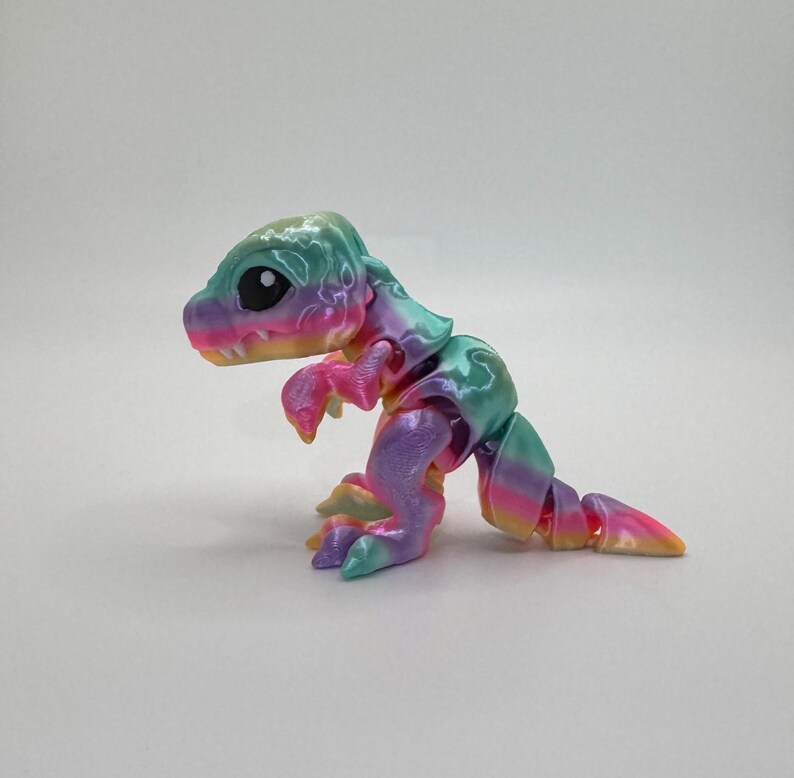 Adorable Articulated Baby T-rex – 3D Printed Dinosaur Toy – Designed by ...