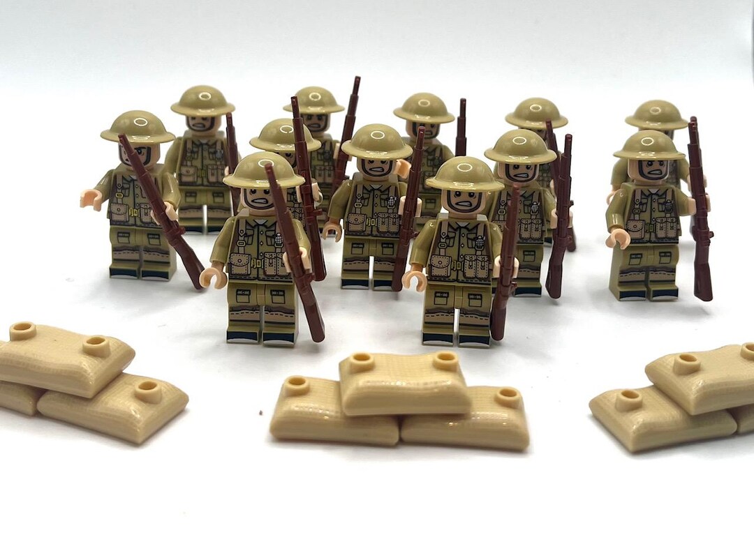 12 X British WW2 Army Soldiers MOC Custom Minifigures - Etsy UK