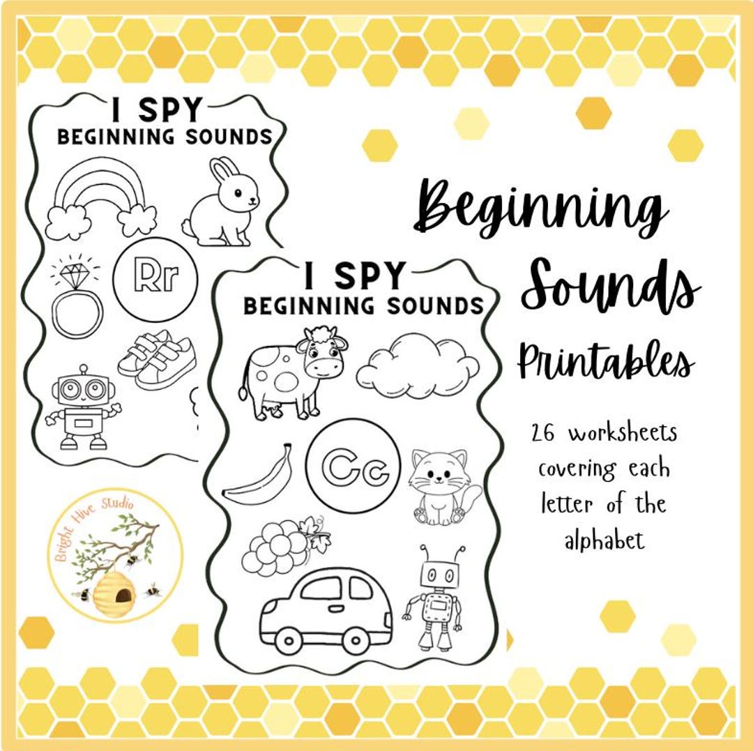 A-Z Beginning Sounds Printables - Etsy