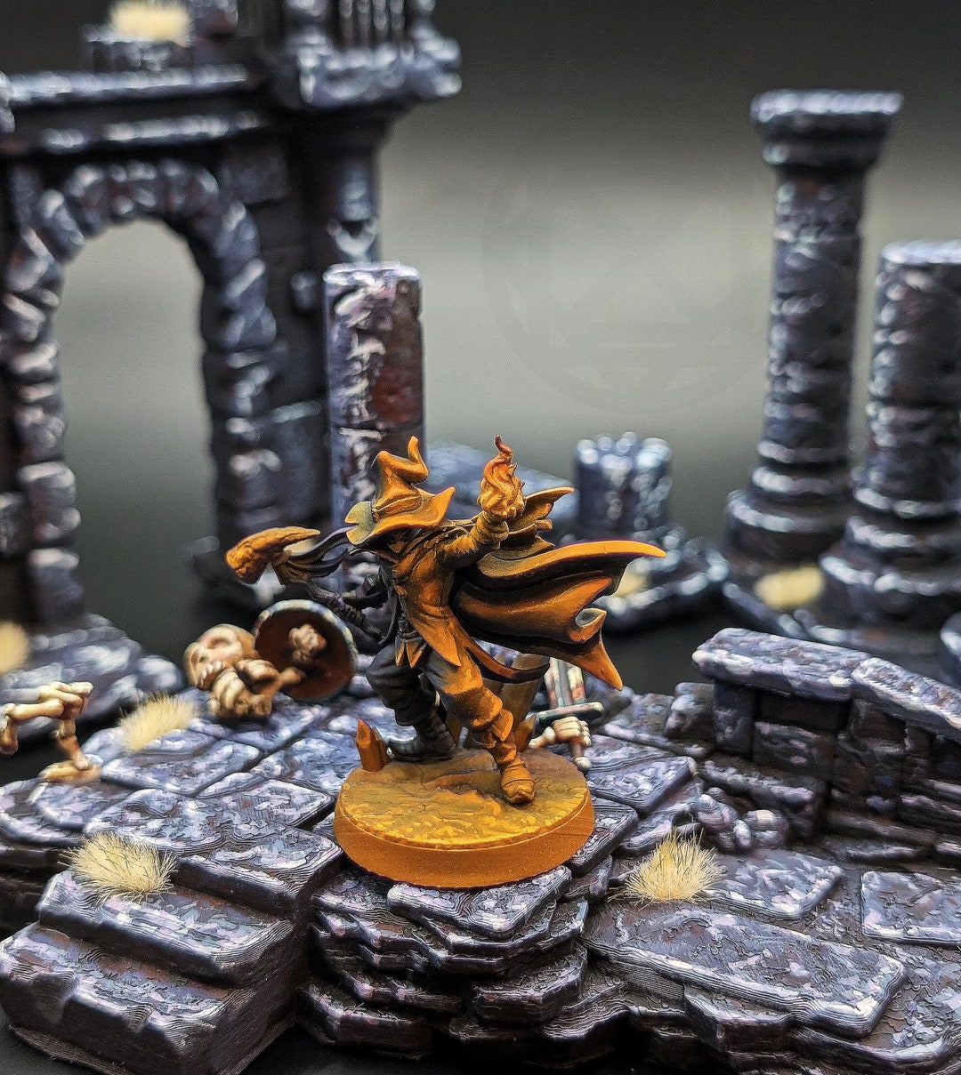 Wizard of the Sanctorum Miniature Dnd Mini Human Wizard Sorcerer Mage ...