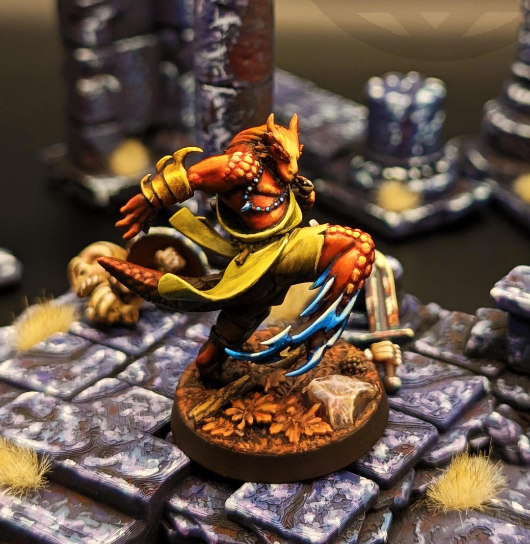 Infernal Fist Monk - Dragon Miniature | Dragon Monk | Dnd Mini | D&D ...