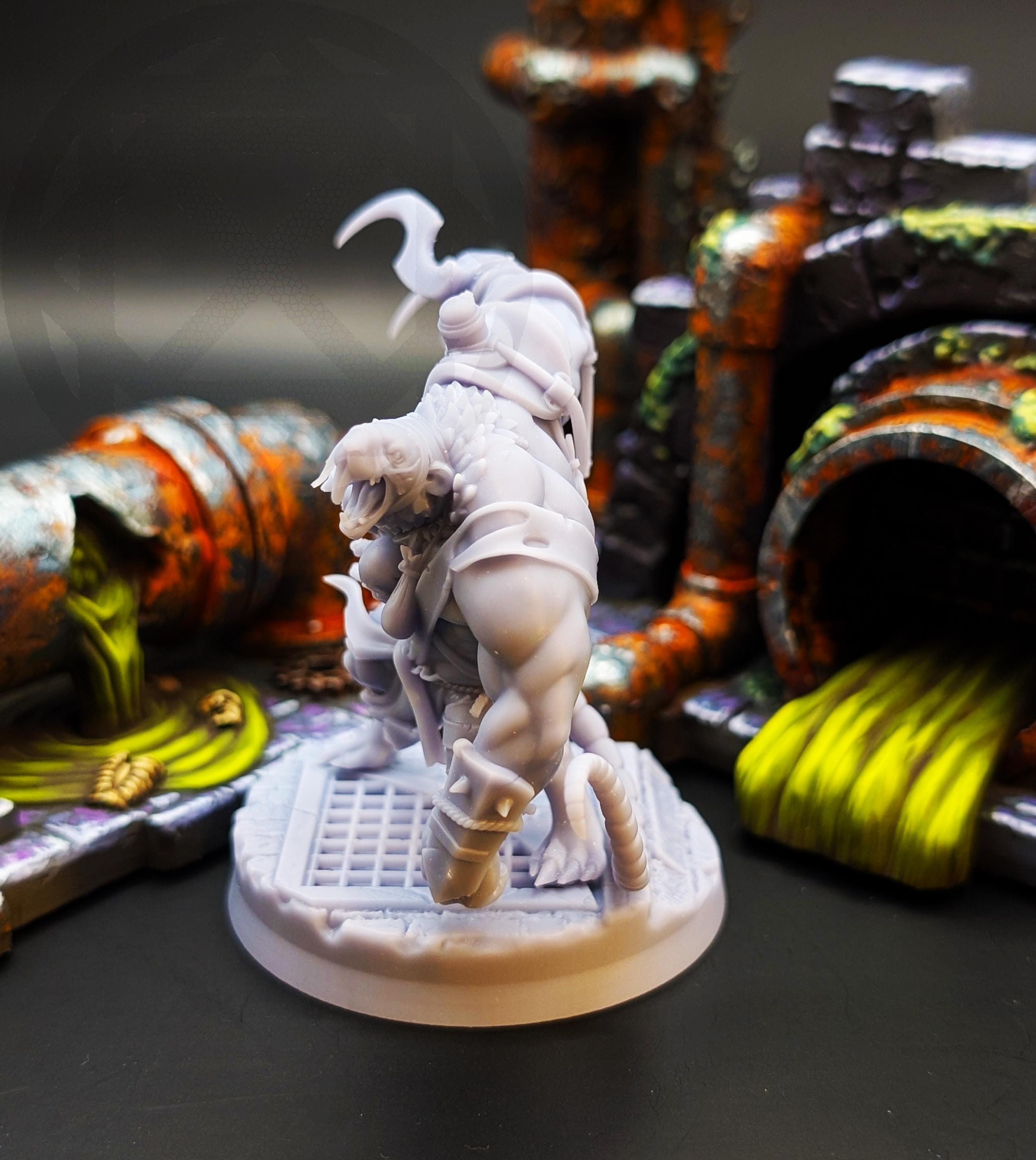 Monstrous Rat Ogre Giant Beast Miniature | Ratmen | Skaven | Skaven ...