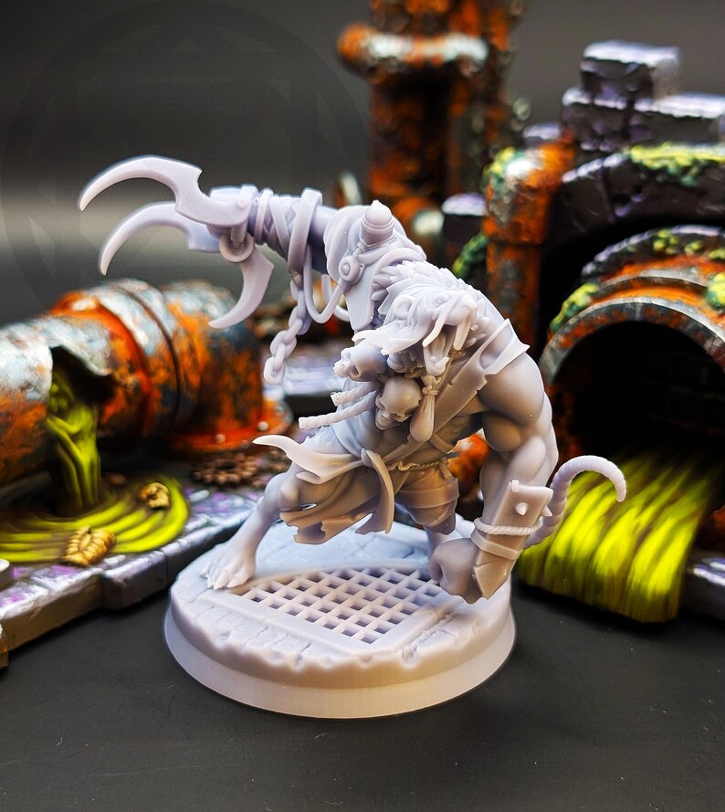 Monstrous Rat Ogre Giant Beast Miniature | Ratmen | Skaven | Skaven ...